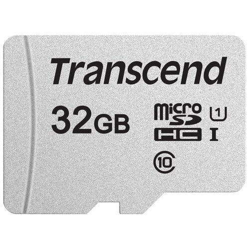 Карта памяти 32 ГБ Transcend micro SDHC TS32GUSD300S-A Class 10 UHS-I U3