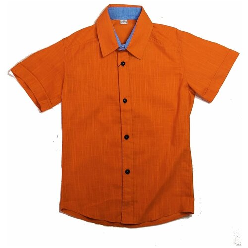 Рубашка, размер 122;128, оранжевый