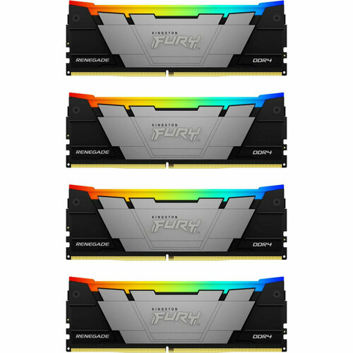 Оперативная память 64Gb DDR4 3600MHz Kingston Fury Renegade RGB (KF436C16RB12AK4/64) (4x16Gb KIT)