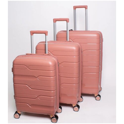 Умный чемодан Impreza, 3 шт., 100 л, размер XL, бежевый