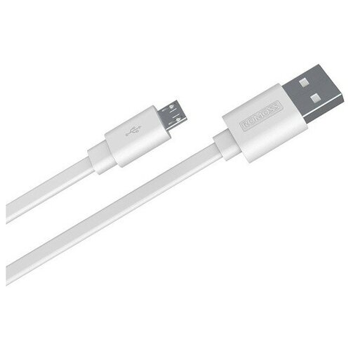 Кабель Romoss CB05f-161-03 (USB - Micro USB) плоский, белый