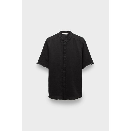 Рубашка daub short sl. shirt, размер 52, черный