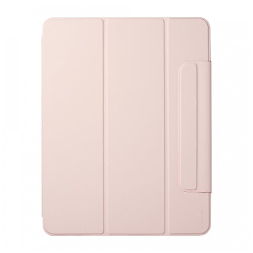 Чехол для iPad Pro (12.9") 2020-2021г. Магнитный Deppa Wallet Onzo Magnet Soft touch 2.0мм (D-88079) Розовый