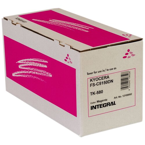 Картридж INTEGRAL TK-580M (Magenta) для Kyocera FS-C5150DN/P6021CDN (2 800 стр.)