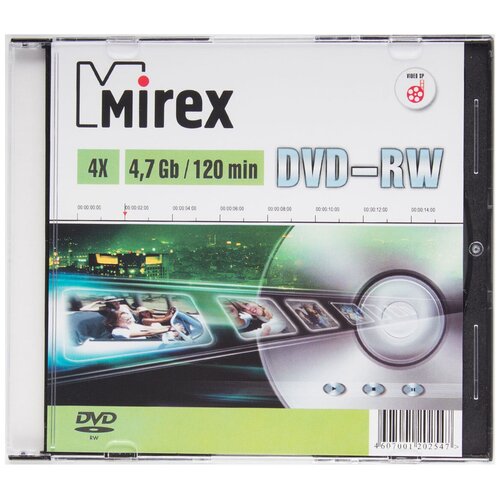 DVD-RW Mirex 4,7 Гб 4x Slim case