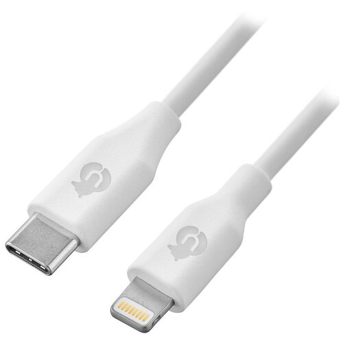 Кабель uBear Life (USB-C-Lightning), белый