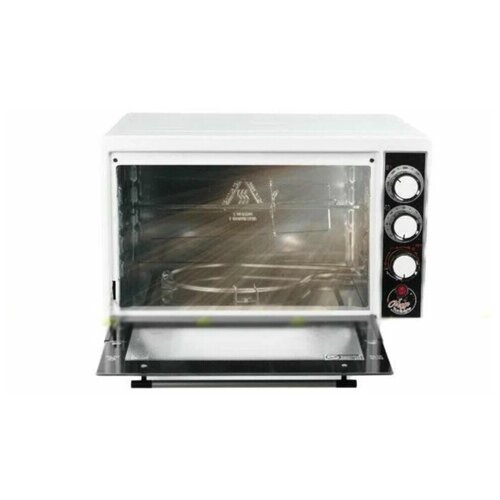 Мини-печь "чудо пекарь" ЭДБ-0129/духовка электрическая настольная (цвет белый, 39 л, гриль, подсветка, конвекция, 2 противня, решетка) УЗБИ
