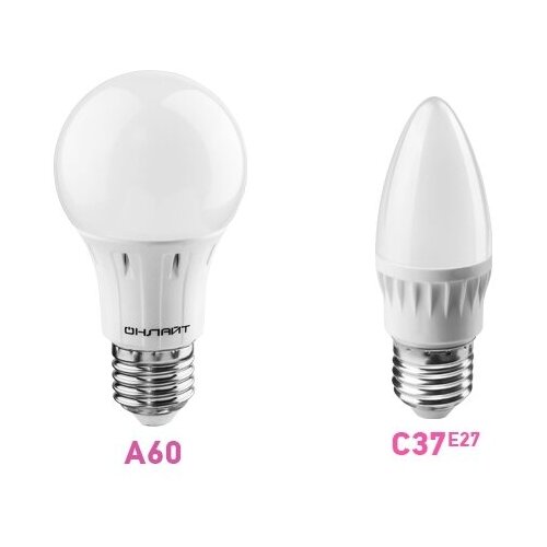 Лампа светодиодная 61 139 OLL-A60-7-230-6.5K-E27 грушевидная 7Вт онлайт 61139 (10шт. в упак.)