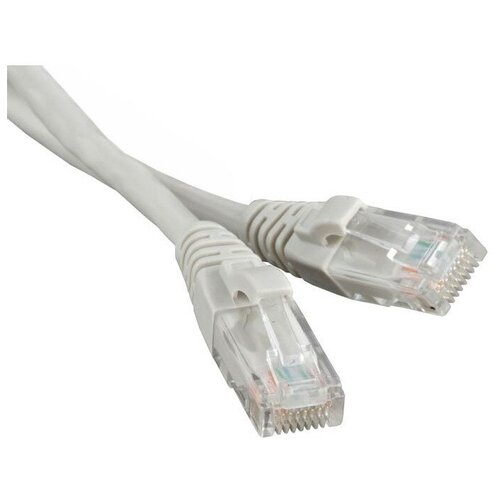 Кабель витая пара патч-корд Hyperline PC-LPM-UTP-RJ45-RJ45-C6a-0.5M-LSZH-GY 0.5m