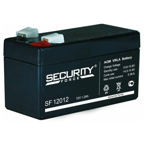 Аккумулятор 12В 1.2А. ч Security Force SF 12012 (2шт. в упак.)