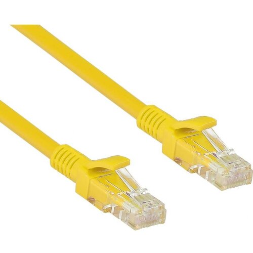 Сетевой кабель ExeGate UTP cat.5e 0.5m Yellow UTP-RJ45-RJ45-5e-0,5M-LSZH-YL 286376