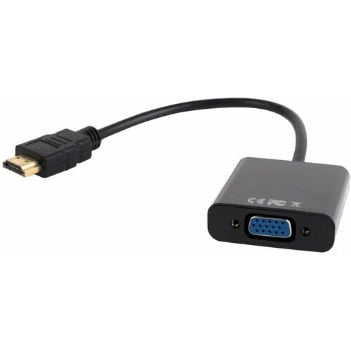 Переходник HDMI-VGA, 0.15 м, черный