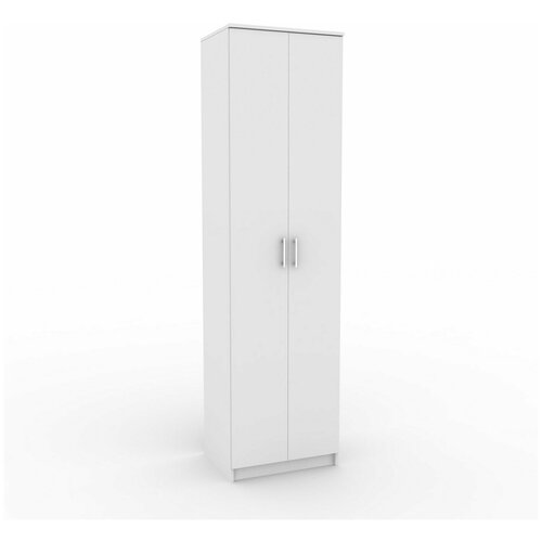 Шкаф Эконом-202e распашной белый классический для прихожей