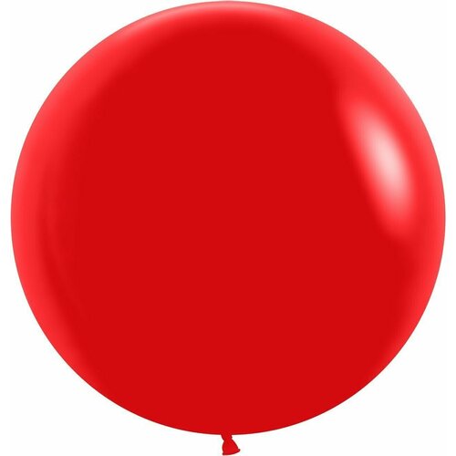 Шарики воздушные (24'/61 см) Красный (015), пастель, 3 шт. набор шаров на праздник
