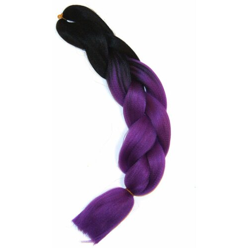Lafreice, Канекалон , накладные пряди, накладные волосы, черный/фиолетовый