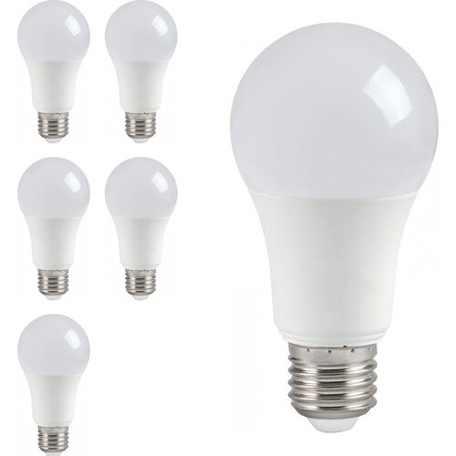 Светодиодная лампа IEK Eco 13W эквивалент 110W 4000K 1170Лм E27 груша (комплект из 5 шт.)
