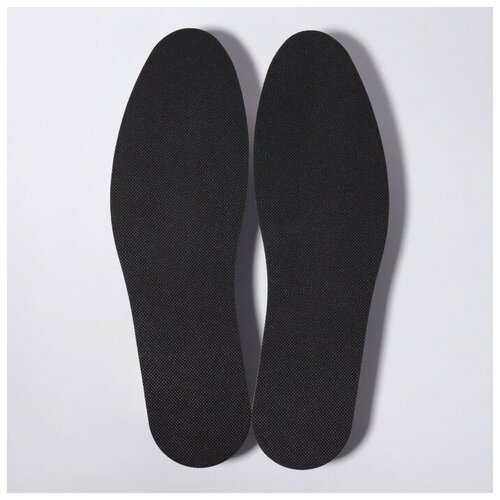 Стельки для обуви универсальные влаговпитывающие 36-47 р-р пара цвет чёрный