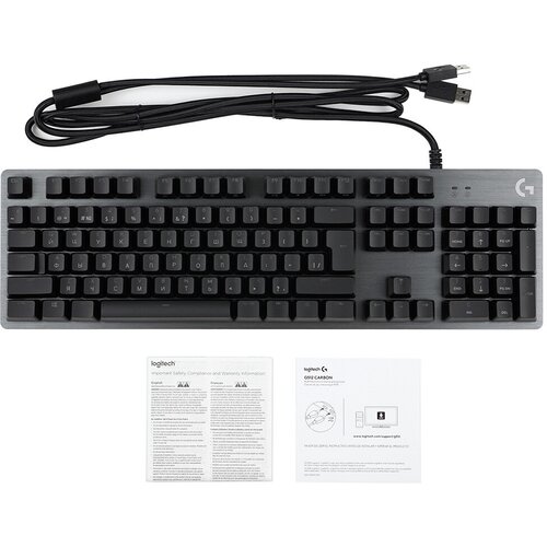 Игровая клавиатура Logitech G512 Carbon GX Blue Switch, русская раскладка