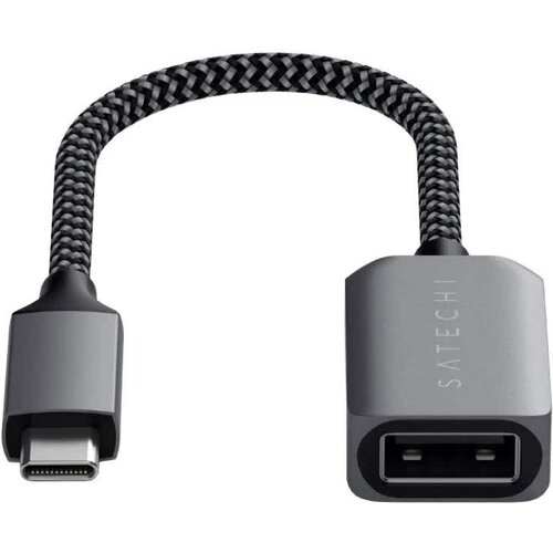 Кабель-адаптер Satechi USB-C to USB 3.0 серый космос