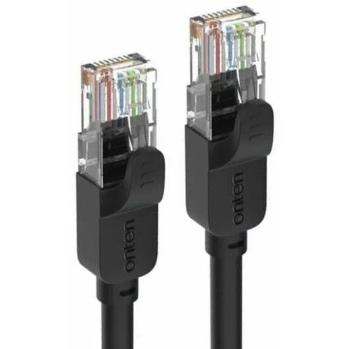 Кабель для интернета Патч-корд UTP Onten E601 RJ45, CAT.6e, 5м черный