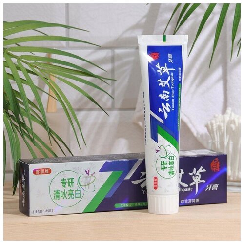 Зубная китайская паста с традиционной мятой для курильщиков, защита дёсен и отбеливание, 100 г