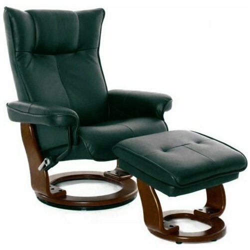 Мягкое кресло-реклайнер для дома и офиса Relax Mauris Green