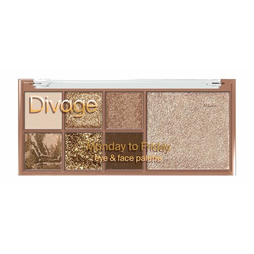 Мультифункциональная палетка для лица / Divage Monday To Friday Eye and Face Palette