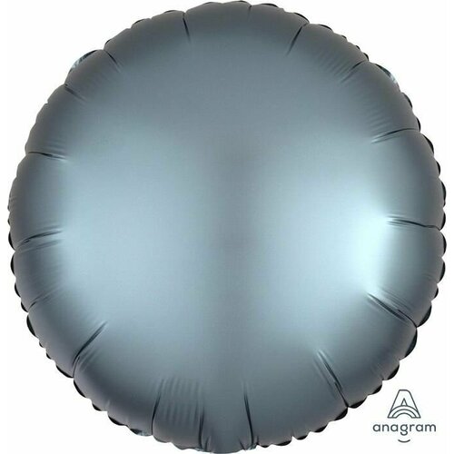 Воздушный шар, Весёлая затея, Круг Steel Blue сатин США