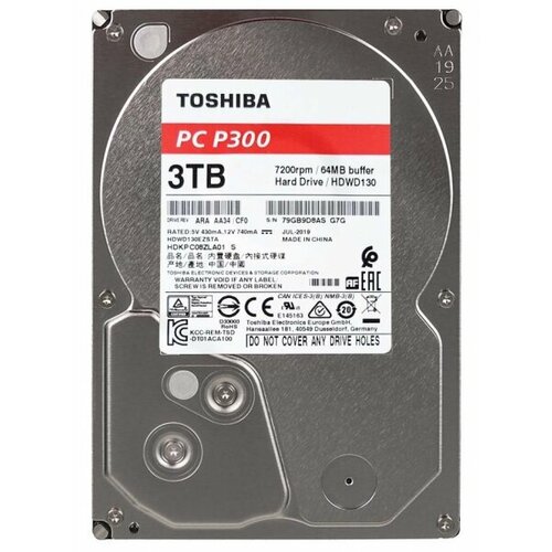 Жесткий диск Toshiba HDKPC08ZLA01 3Tb 7200 SATAIII 3,5" HDD