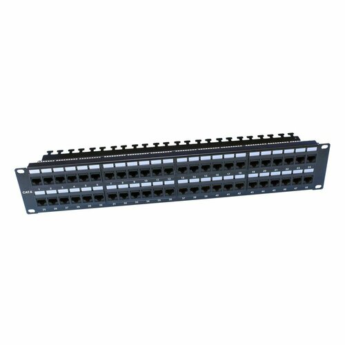 Патч-панель 19" Hyperline PP3-19-48-8P8C-C6-110D