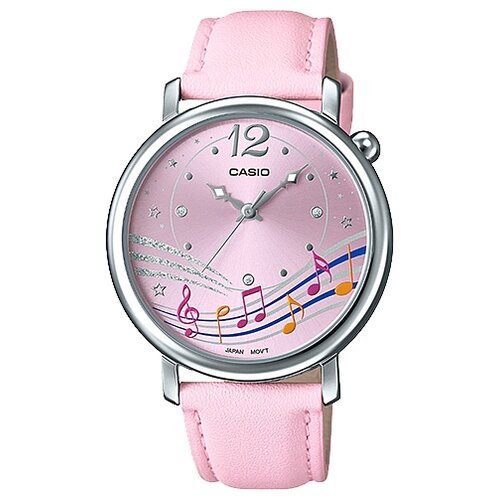 Наручные часы CASIO LTP-E123L-4A, розовый, серебряный