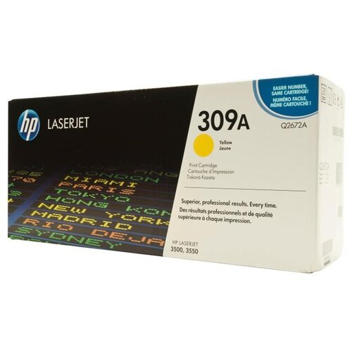 Картридж HP Q2672A, 4000 стр, желтый