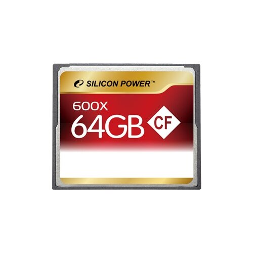 Карта памяти Silicon Power Compact Flash 64 ГБ, черный