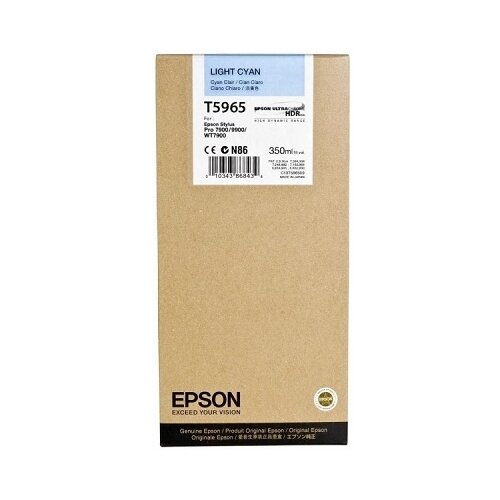 Картридж Epson C13T596500, 350 стр, светло-голубой