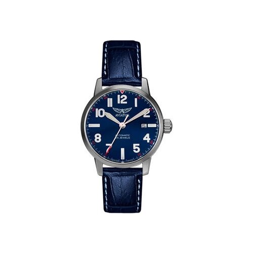 Наручные часы Aviator V.3.21.0.138.4, синий, серебряный