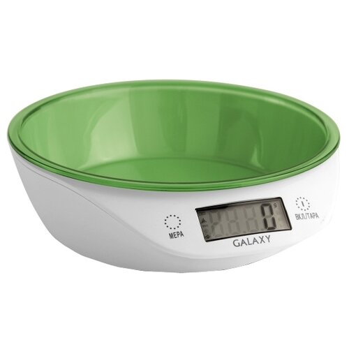 Кухонные весы GALAXY LINE GL 2804, белый/зеленый