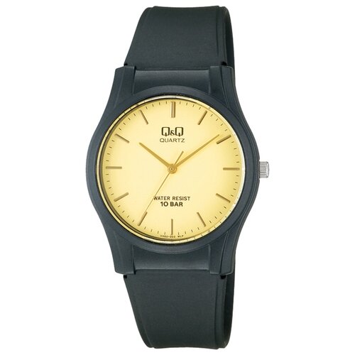 Наручные часы Q&Q VQ02-002, черный, желтый