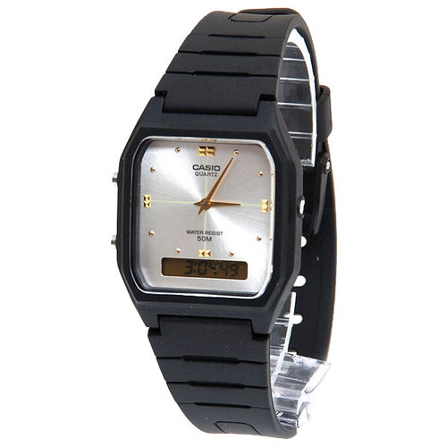 Наручные часы CASIO Collection AW-48HE-7A, серебряный, черный