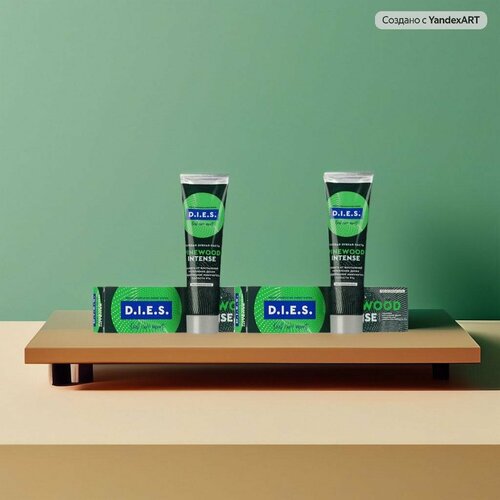 "Комплексная зубная паста" от бренда "D.I.E.S" объемом 100мл в упаковке 2 штуки