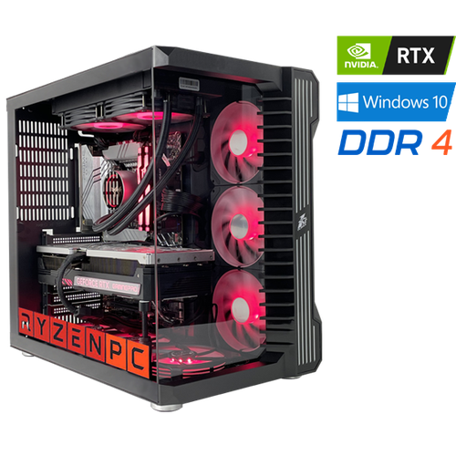 Настольный компьютер RyzenPC GAME 83505235 (AMD Ryzen 7 5800X 3.8 ГГц, AMD X570, 16 DDR4, SSD: 1000 Гб, SSD: 1000 Гб, NVIDIA GeForce RTX 4060 8 Гб, WI-FI, Без привода, 650 Вт, 1stPlayer SP9, Windows 10 Home)