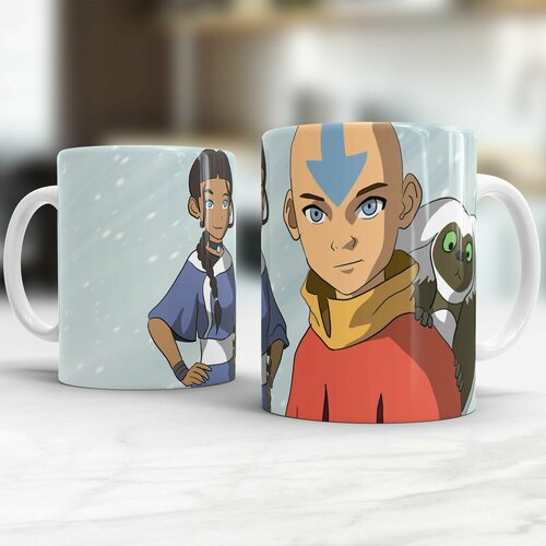 Кружка для чая и кофе с принтом Аватар Легенда об Аанге аниме Avatar
