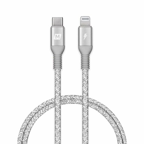 Кабель Momax ELITE LINK USB-C to Lightning Cable (1.2M) - серый(DL31S)