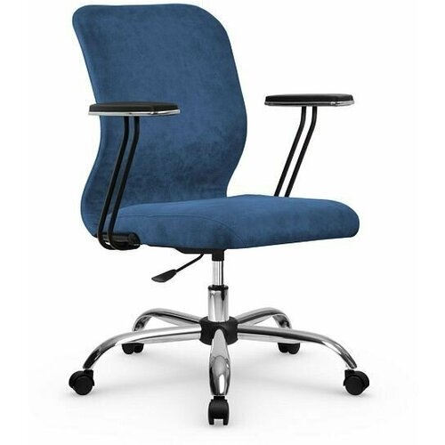 Компьютерное офисное кресло mетта SU-Мr-4/ подл. 110/осн. 006, Светло-синее