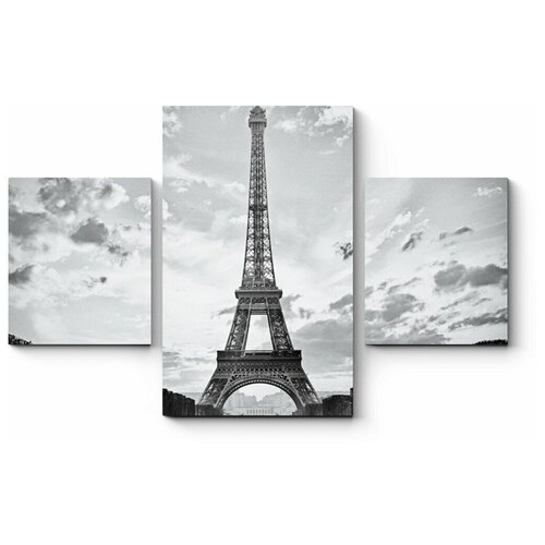 Модульная картина Черно-белый Париж 90x59