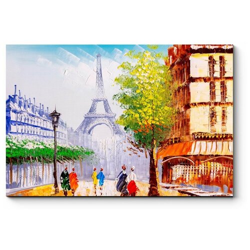 Модульная картина Прекрасный Париж маслом 30x20