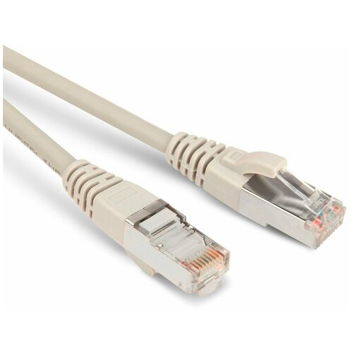 Кабель витая пара патч-корд Hyperline PC-LPM-STP-RJ45-RJ45-C6-3M-LSZH-GY 3.0m