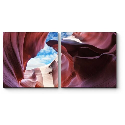 Модульная картина Магический каньон Антилопы 50x25