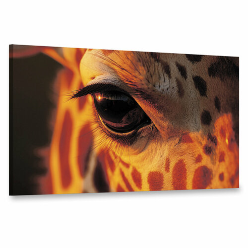 Интерьерная картина 100х60 "Жирафий взгляд"