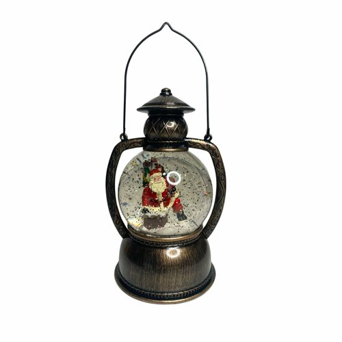 Новогодний фонарь-светильник Дед Мороз 20 см Батарейки в комплекте