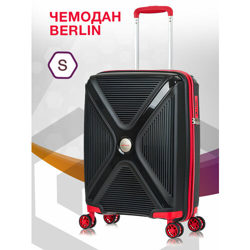 Чемодан L'case Ch0876, 48 л, размер S, черный